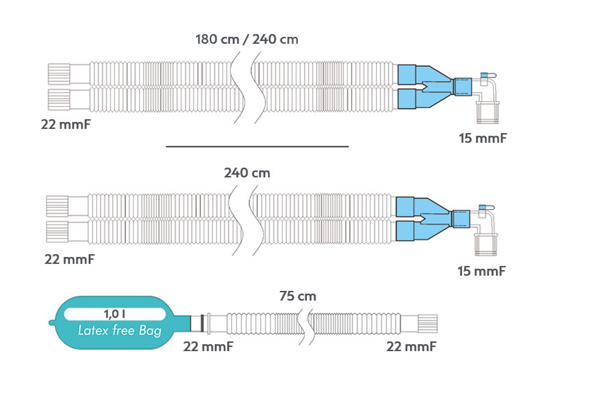 NOVO BC Extend Kids - Extendable breathing circuit